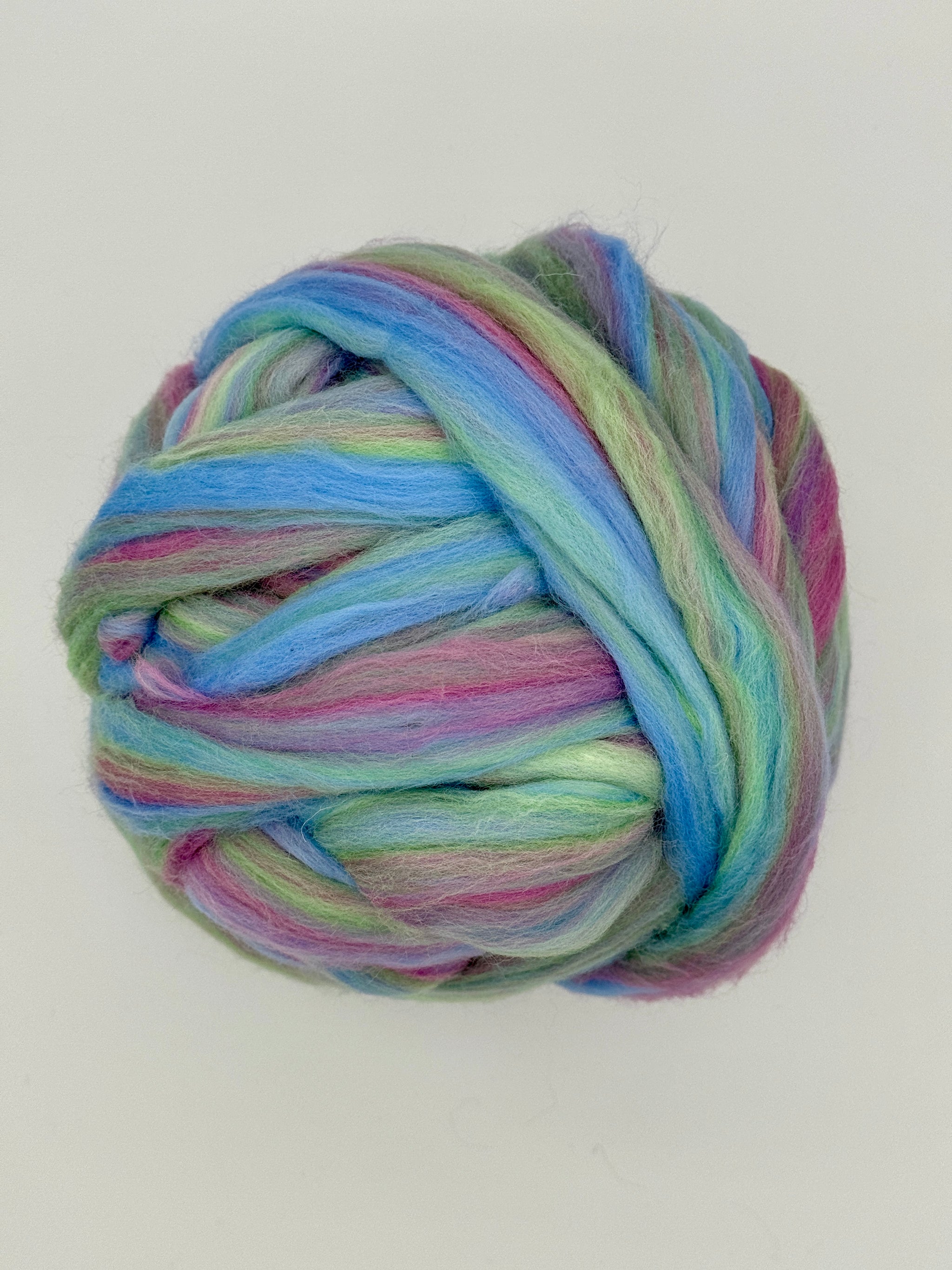COLOR BLENDS MERINO WOOL ROVING FIBERS A10 HAZE